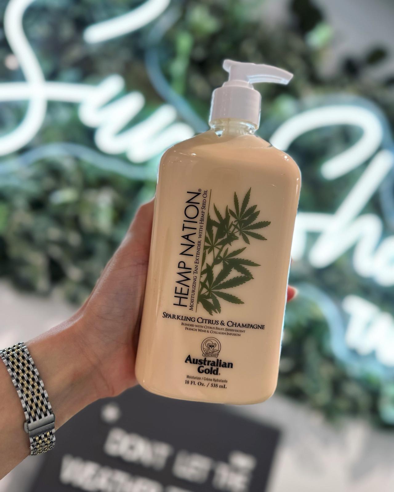 Hemp Nation Sparkling Citrus and Champagne – Sun Shower Tanning