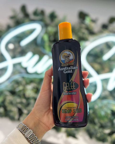 Australian Gold Gelée with Hemp Accelerator – Sun Shower Tanning